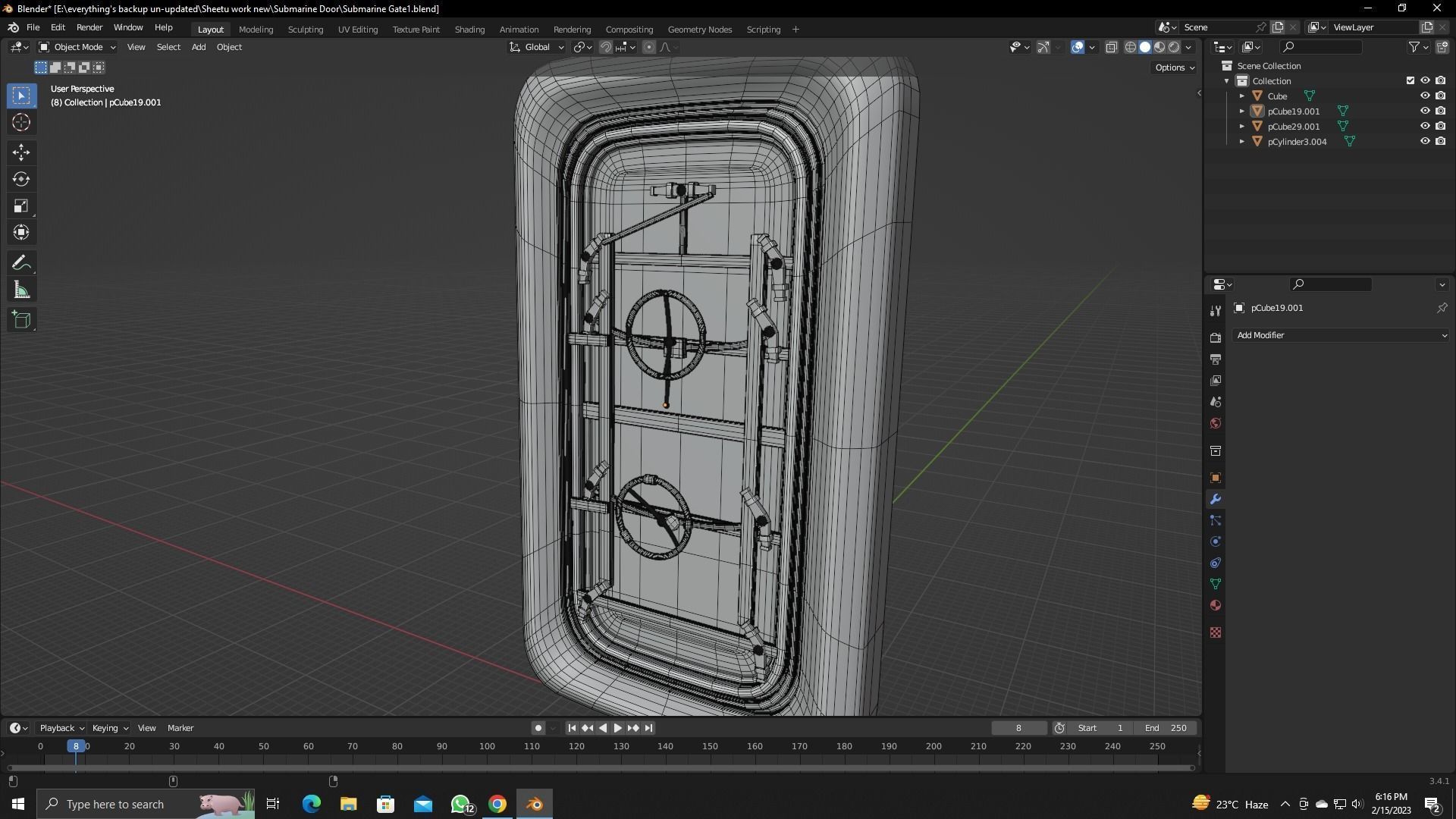 Submarine Gate 3D model | CGTrader