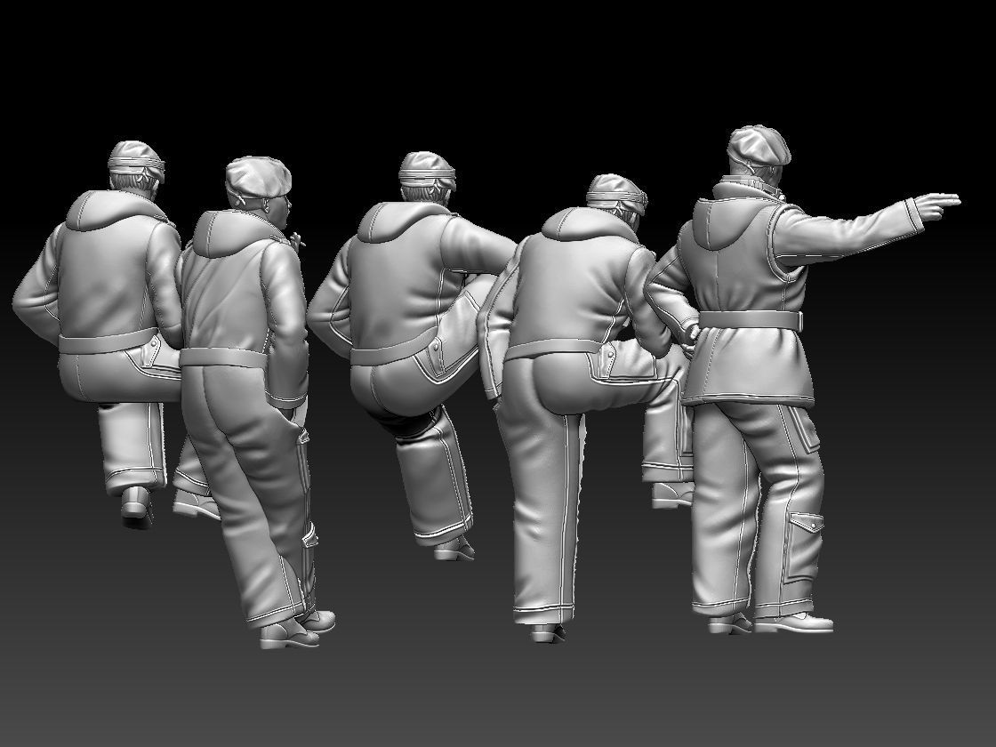 British tank crew 3D model 3D printable | CGTrader