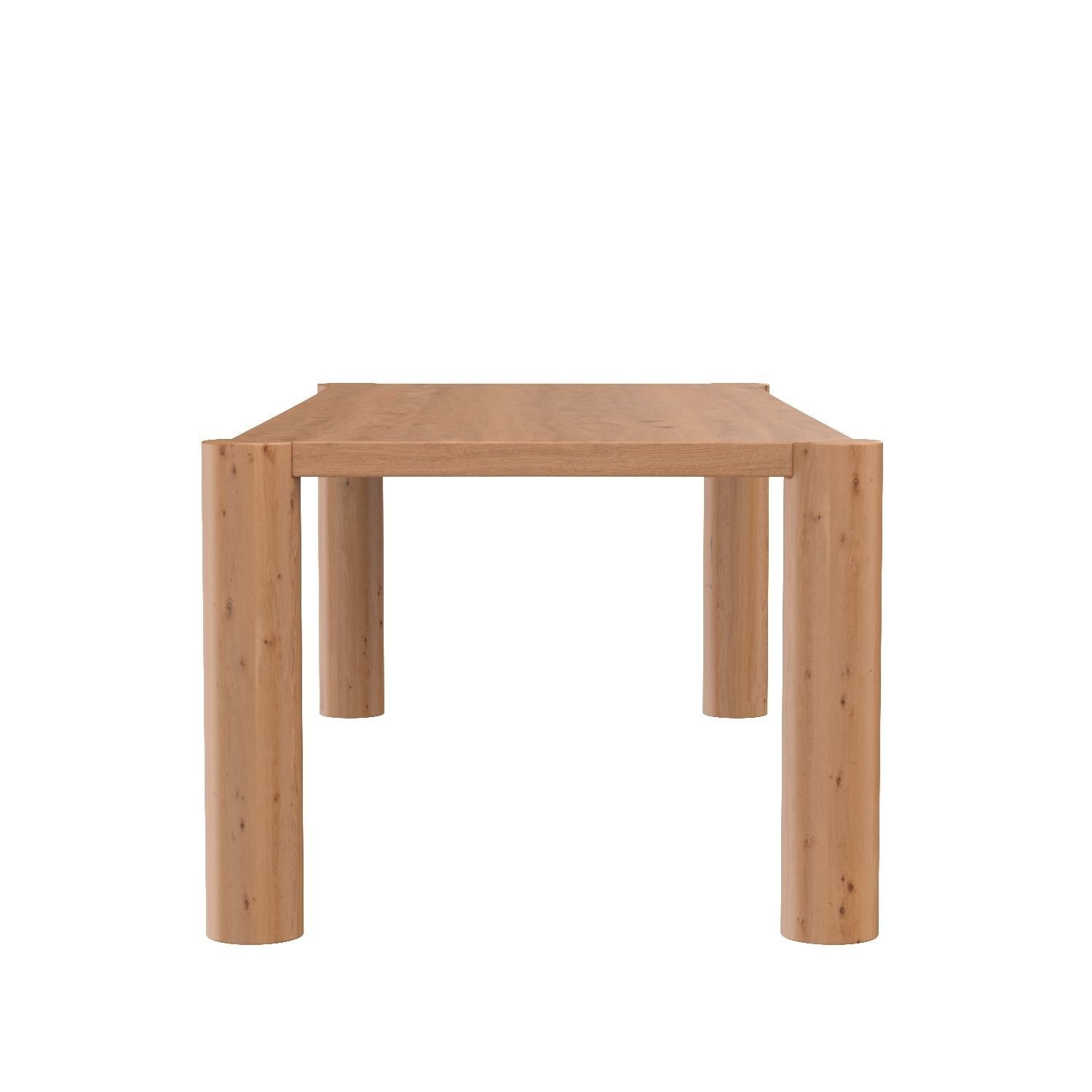 Post Dining Table Large Oak Natural 3D model | CGTrader