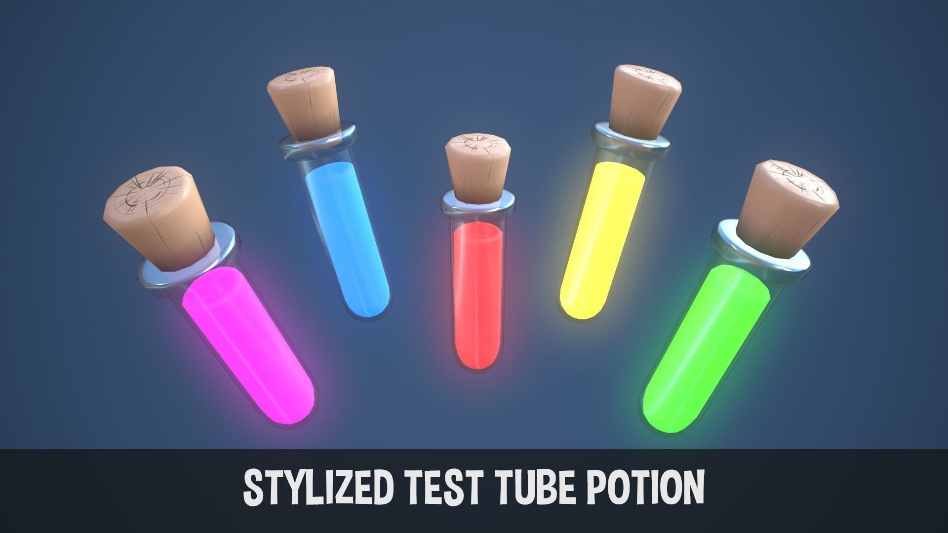 3D model Stylized Test Tube Alchemy Potion VR / AR / low-poly | CGTrader