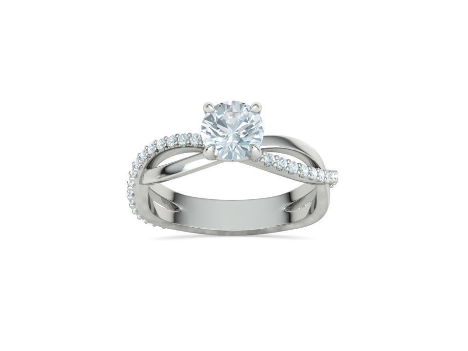 1ct Engagement Ring Sofia Infinity Love ring 3dmodel 3D model 3D printable | CGTrader