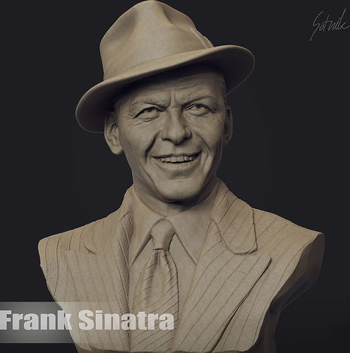 Frank Sinatra 3D model 3D printable | CGTrader