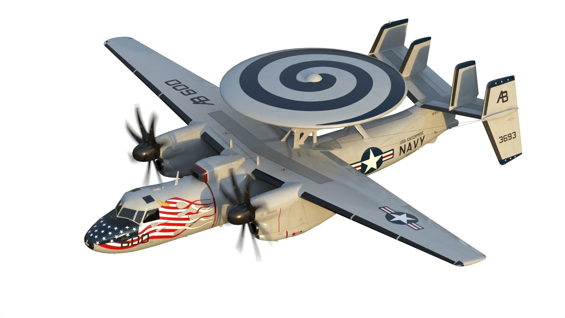 E-2 Hawkeye 3D model | CGTrader