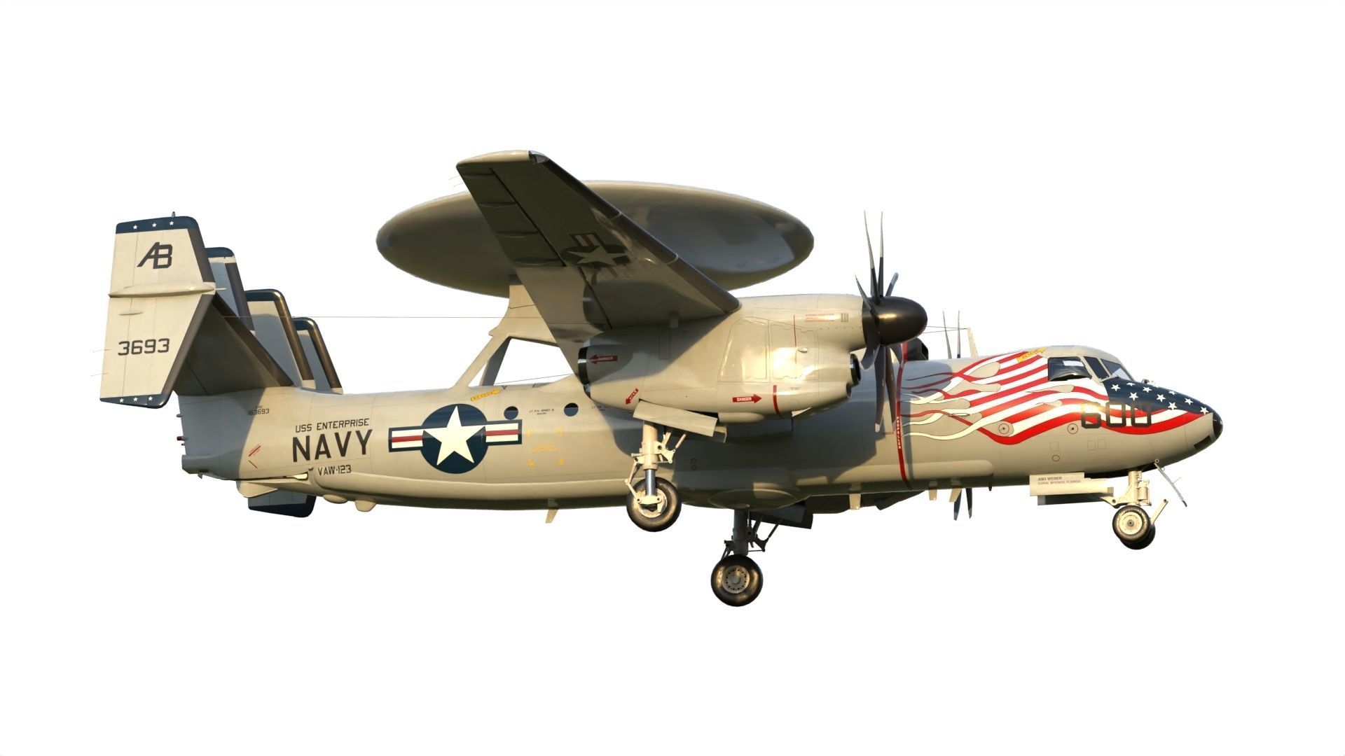 E-2 Hawkeye 3D model | CGTrader