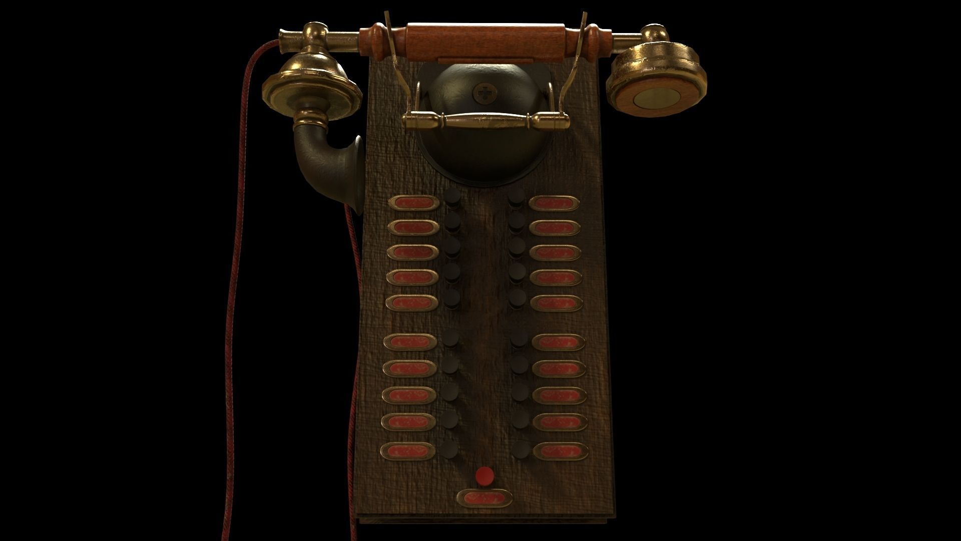 Vintage Intercom 3D model | CGTrader