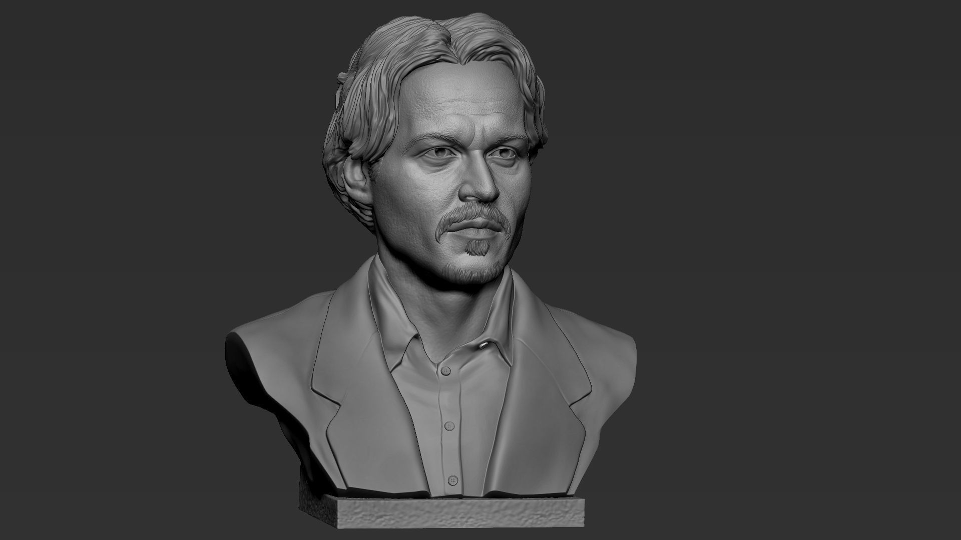 Johnny Depp 3D model 3D printable | CGTrader