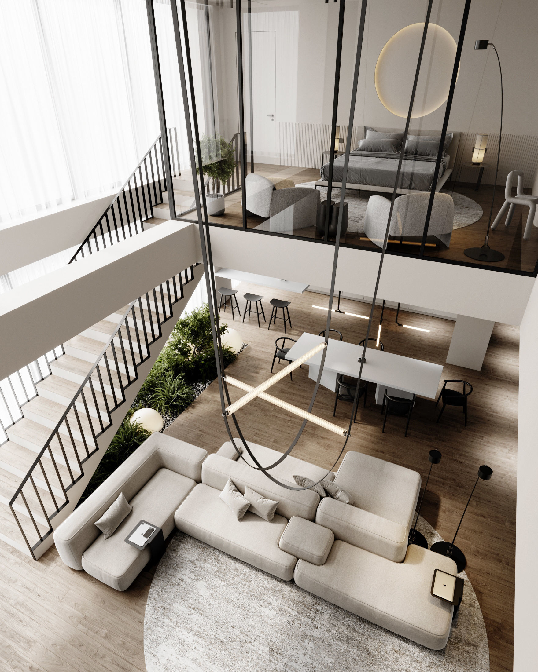 Interior Scene Japandi - 3d Model - Lighting 3D model | CGTrader