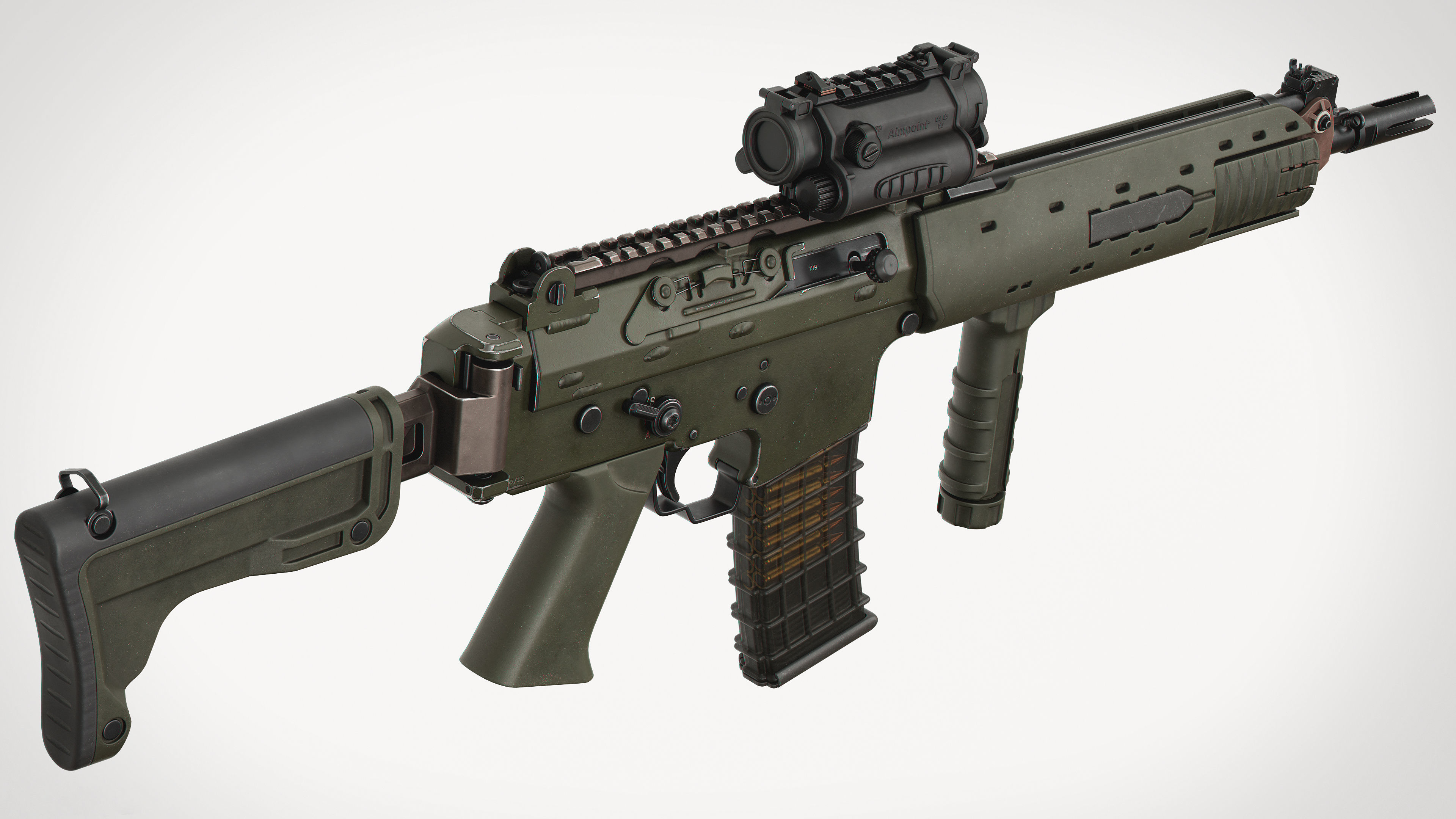 3D model AK5C rifle VR / AR / low-poly | CGTrader