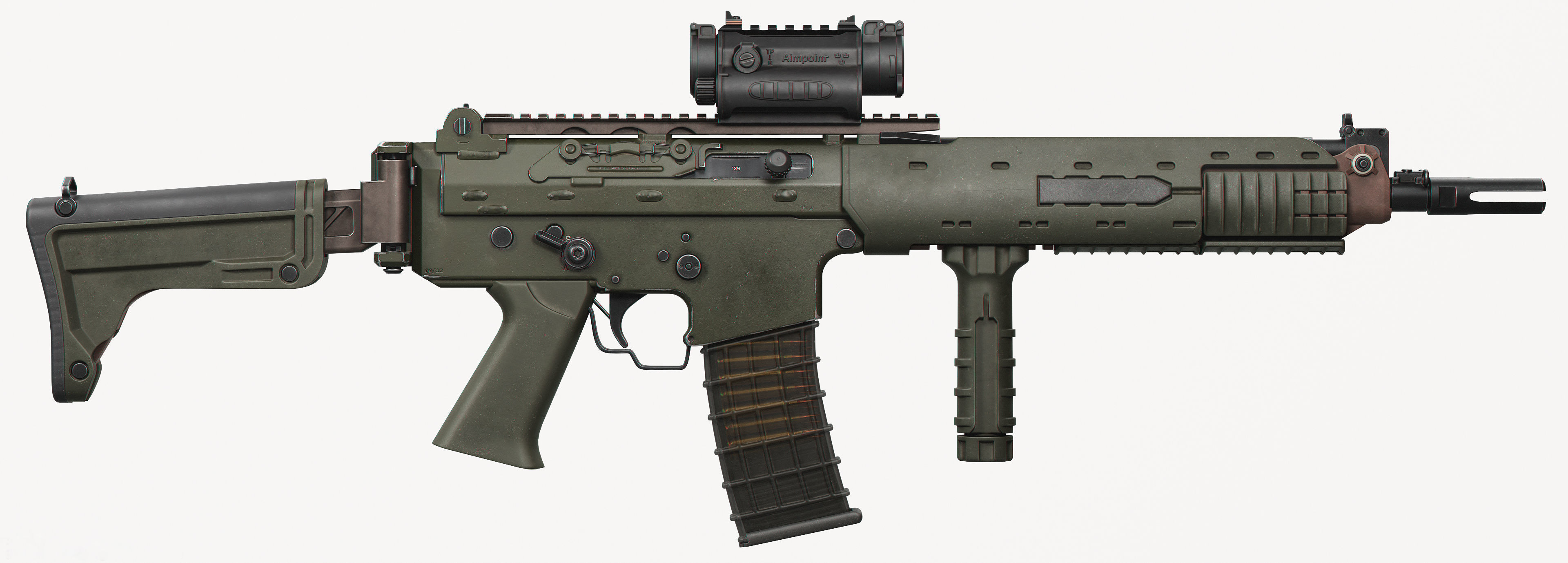 3D model AK5C rifle VR / AR / low-poly | CGTrader