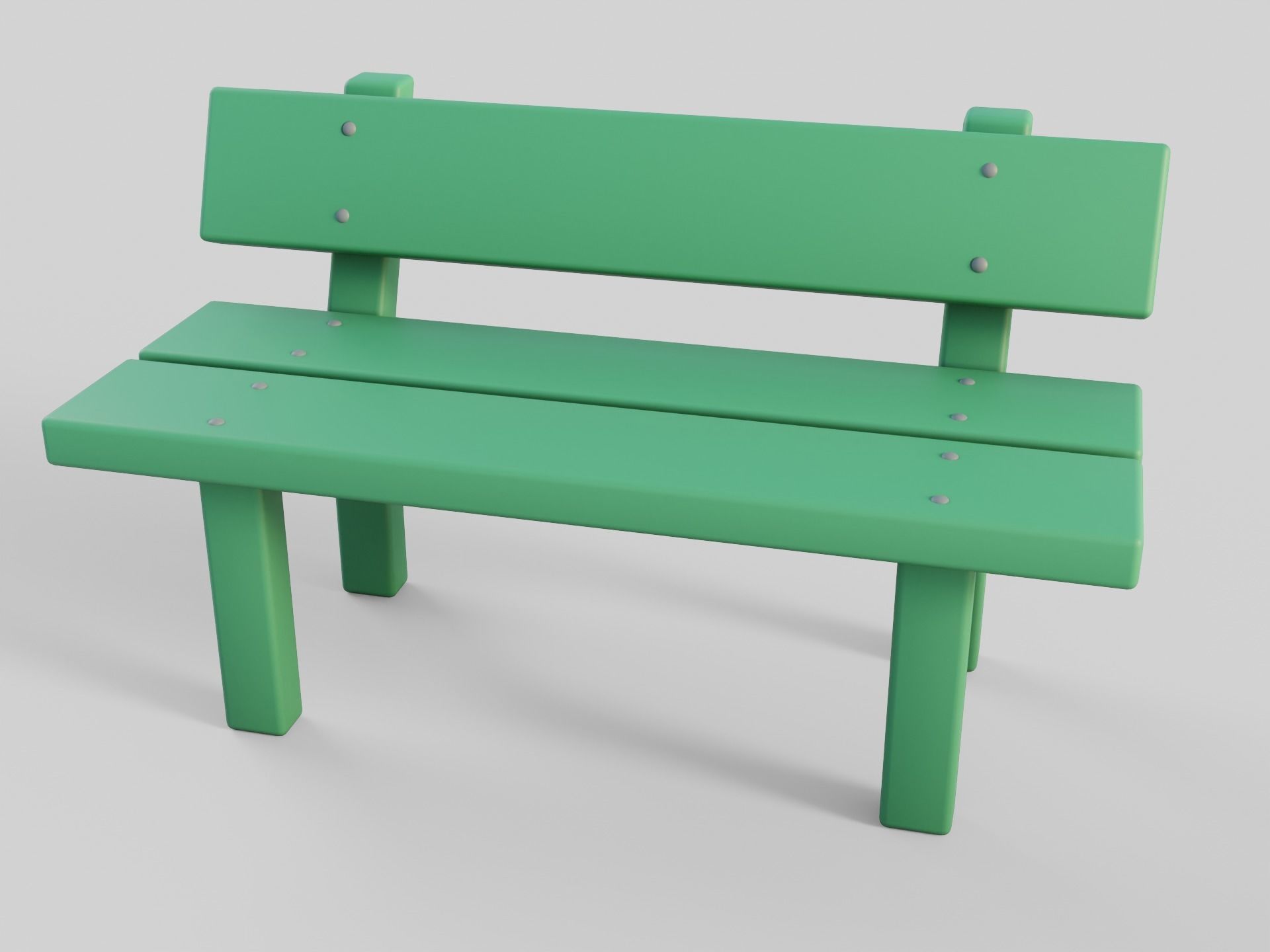 3D model Cartoon Bench 4 VR / AR / low-poly | CGTrader