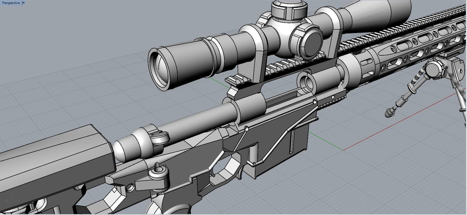 M2010 Enhanced Sniper Rifle rough model 3D model | CGTrader