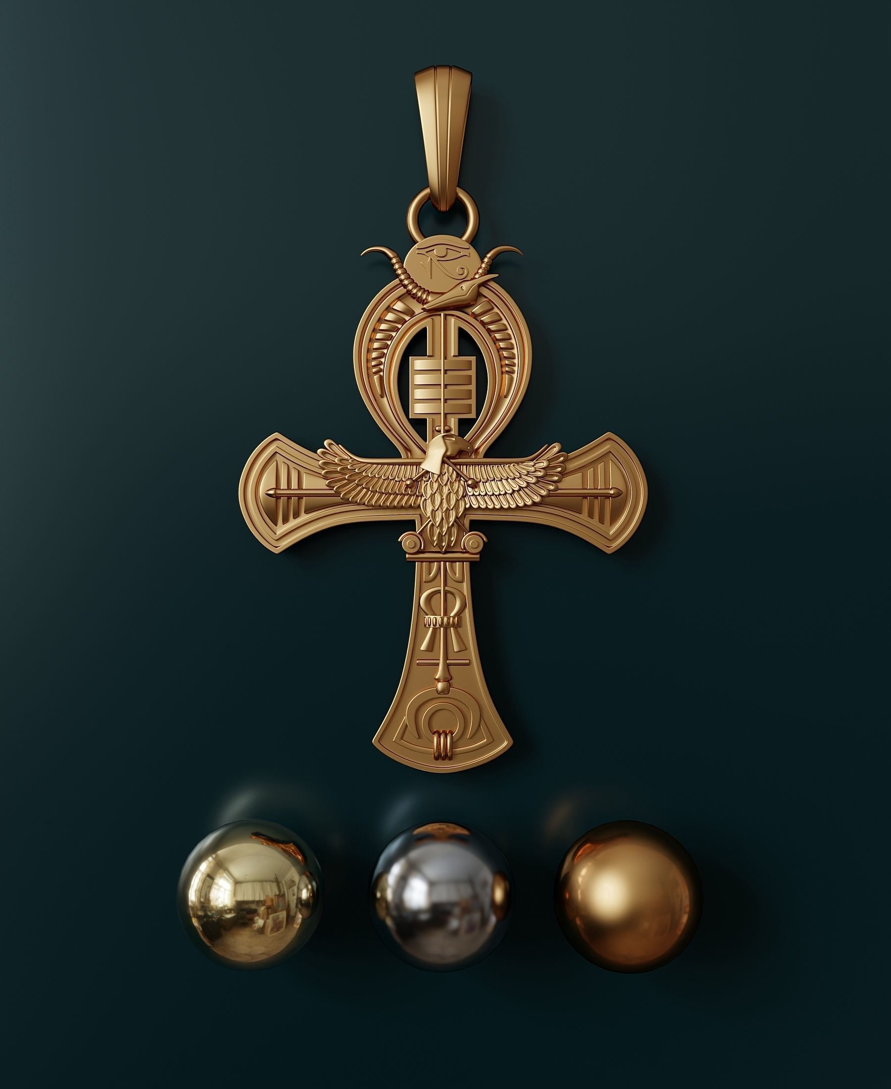 Cross egyptian symbol Ankh 3D model | CGTrader