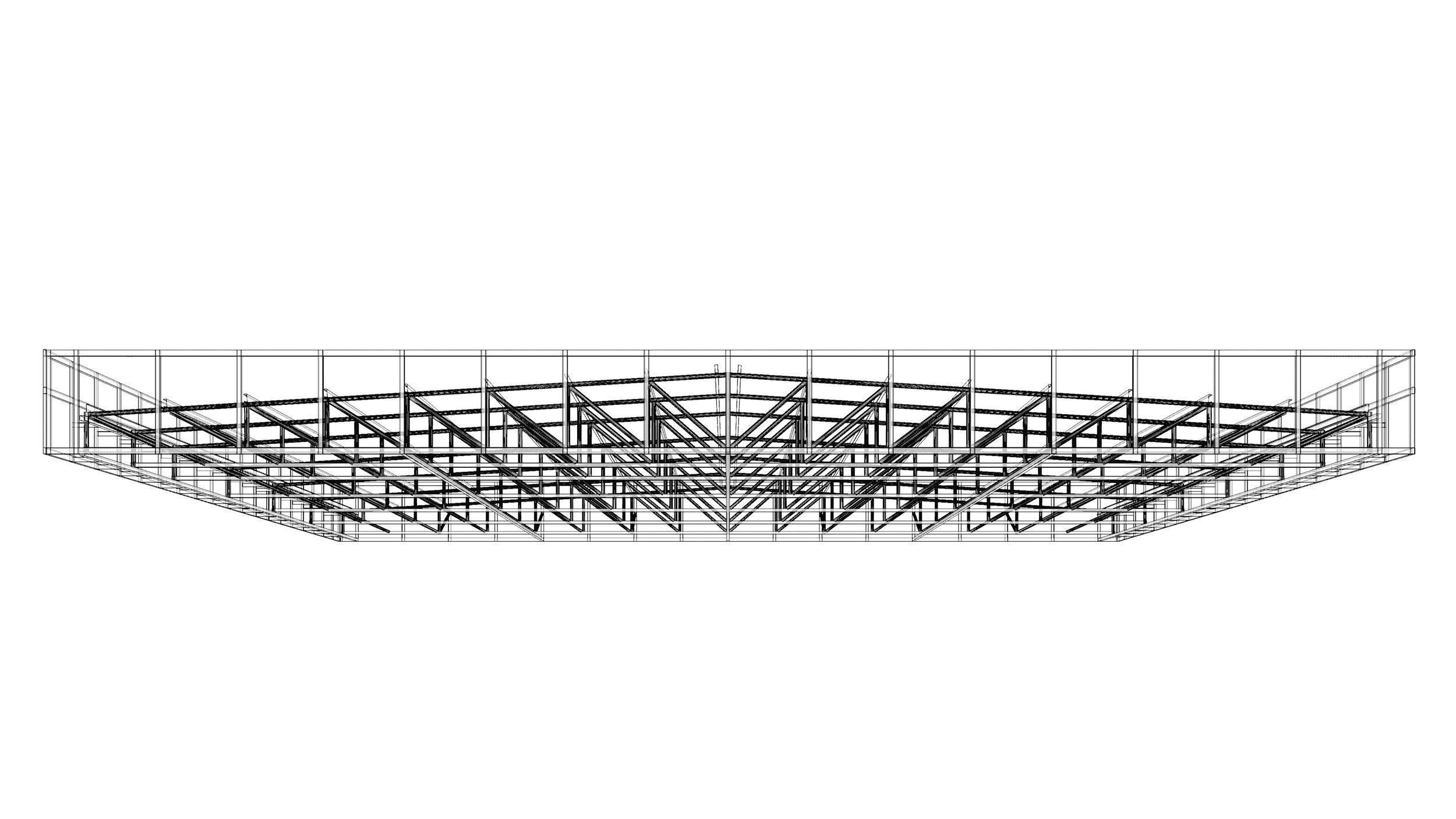 Roof structure 3D model | CGTrader