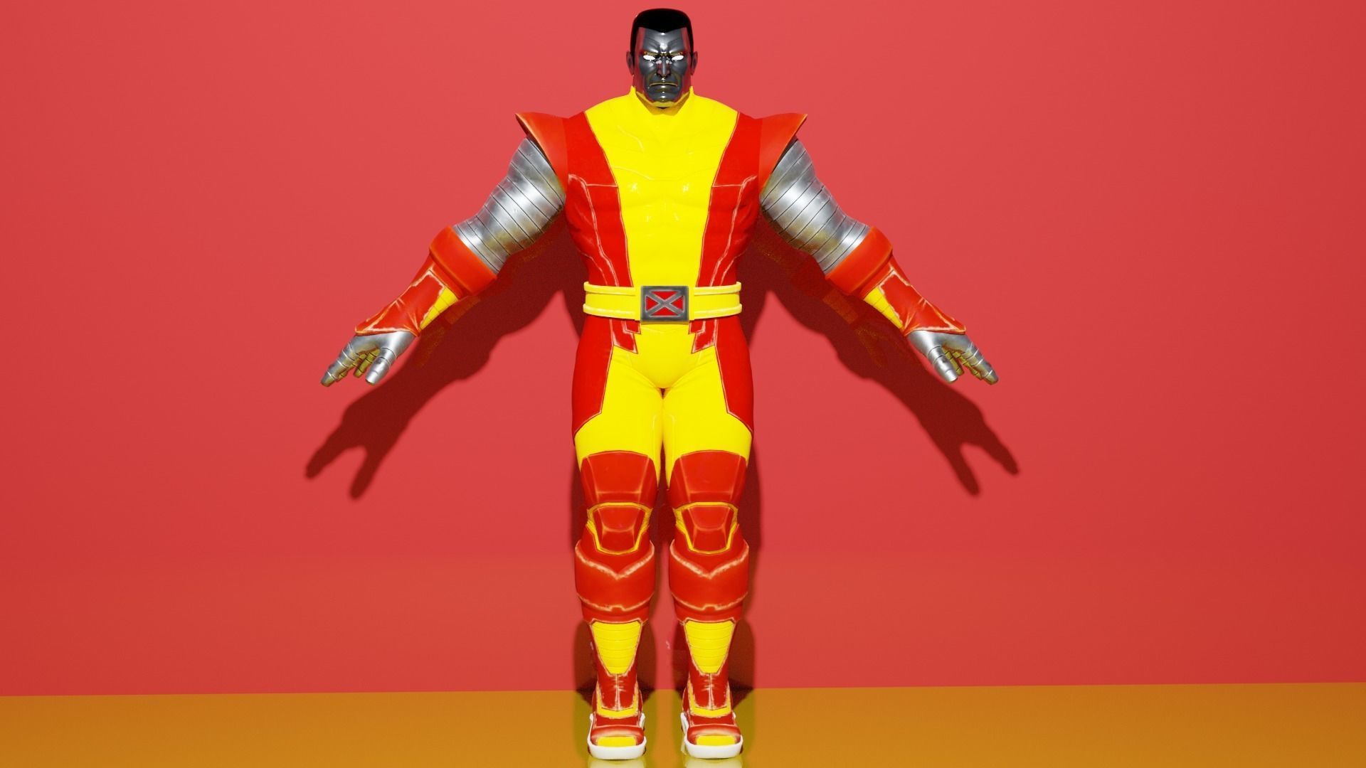 Colossus superhero suit 3D model rigged | CGTrader