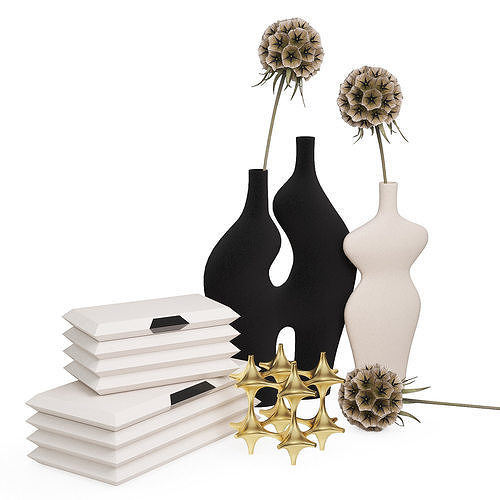 Decorative Set Corner Design 3D model | CGTrader