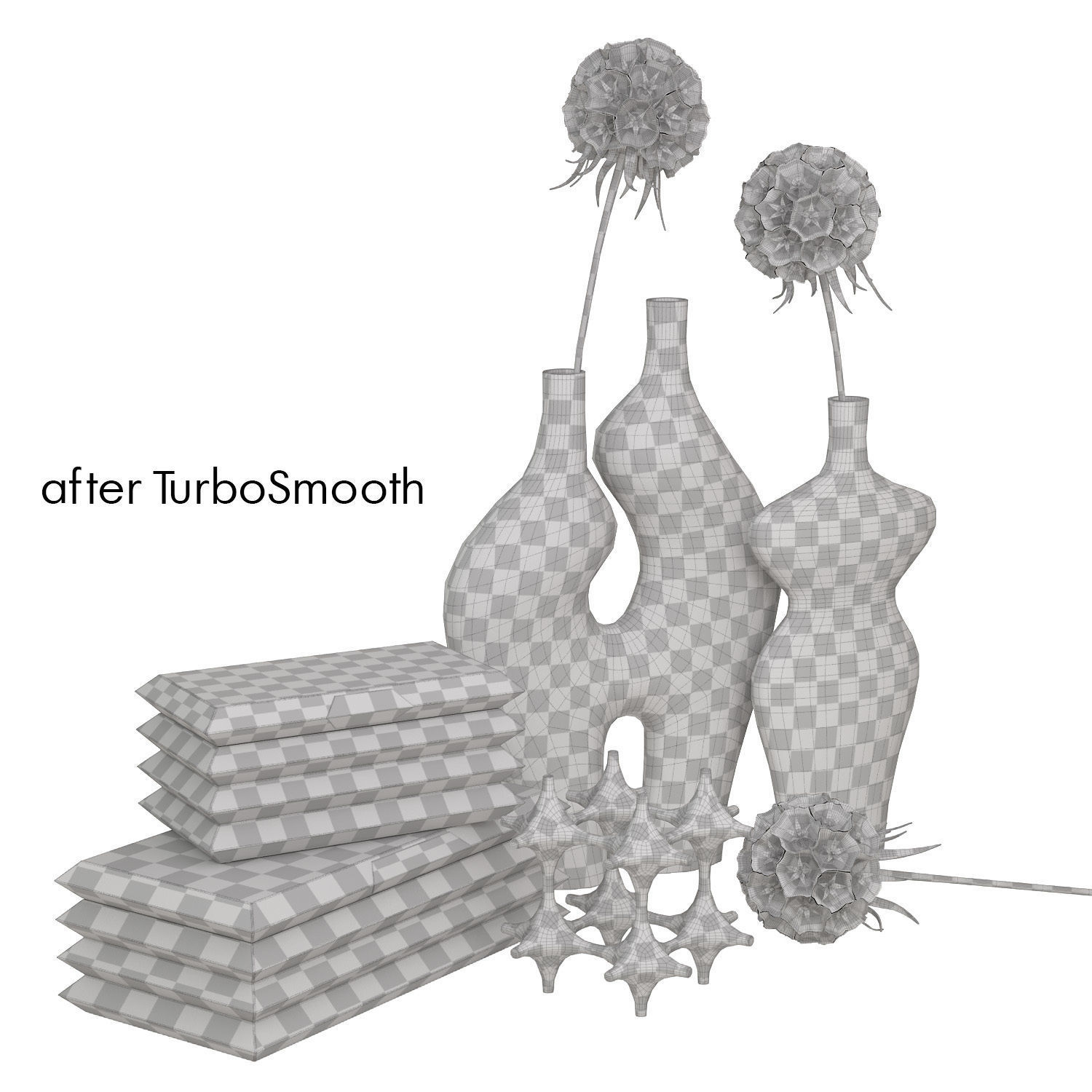 Decorative Set Corner Design 3D model | CGTrader