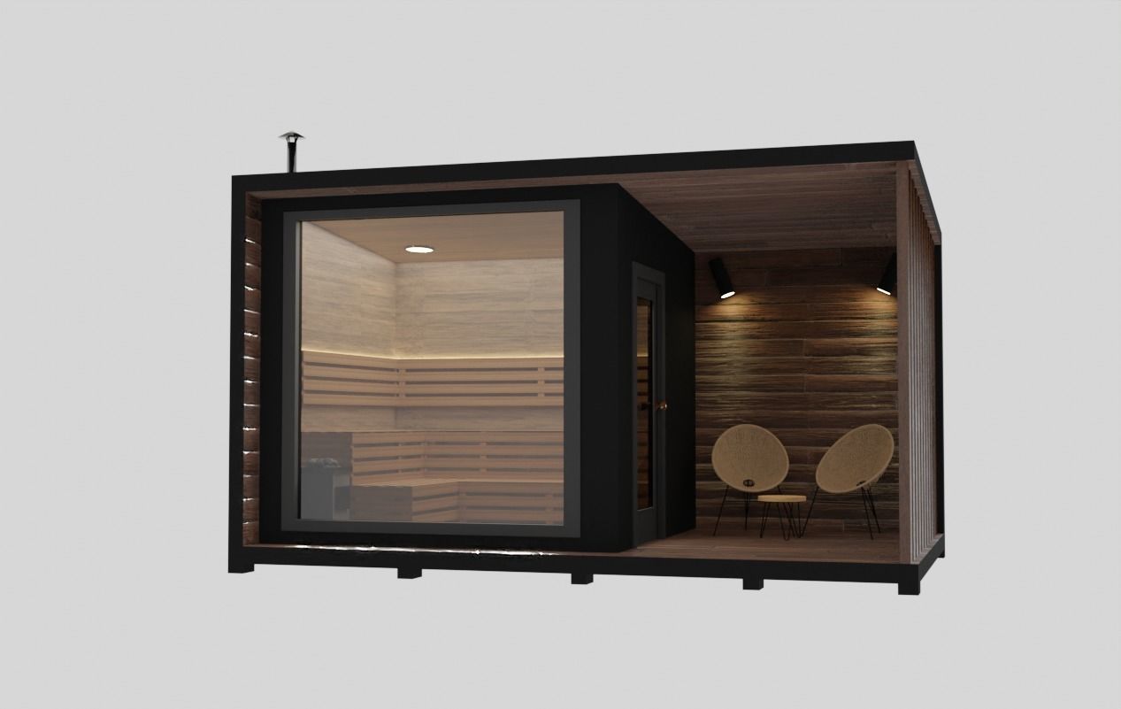 Small modular sauna bathouse 3D model 3D model | CGTrader