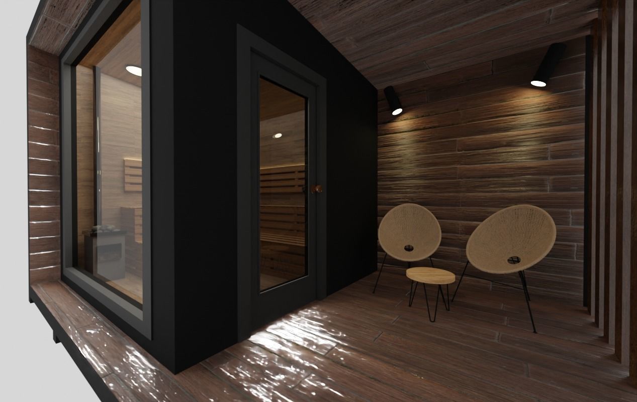 Small modular sauna bathouse 3D model 3D model | CGTrader