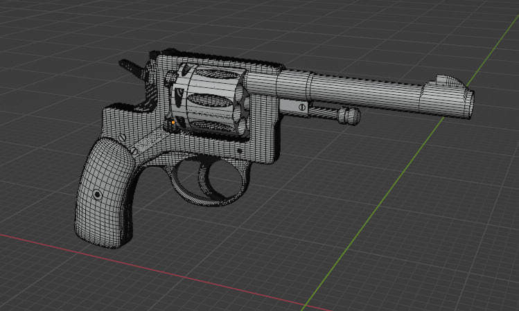 3D model Revolver Nagan VR / AR / low-poly | CGTrader