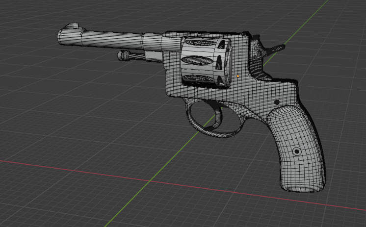 3D model Revolver Nagan VR / AR / low-poly | CGTrader