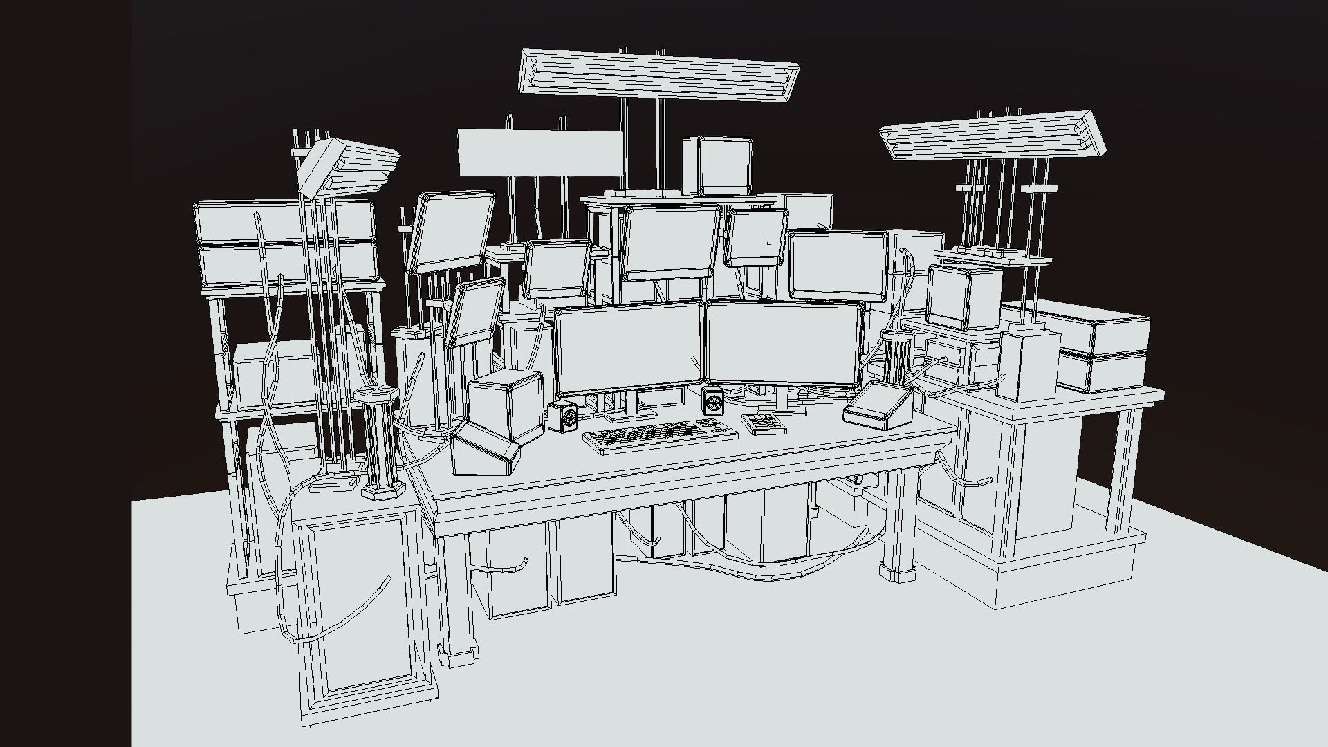 3D model Retro Computer Workstation VR / AR / low-poly | CGTrader
