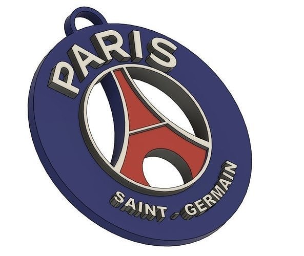 PSG KEY CHAIN DESIGNED TO BE PRINTED IN 3 COLORS 3D model 3D printable ...