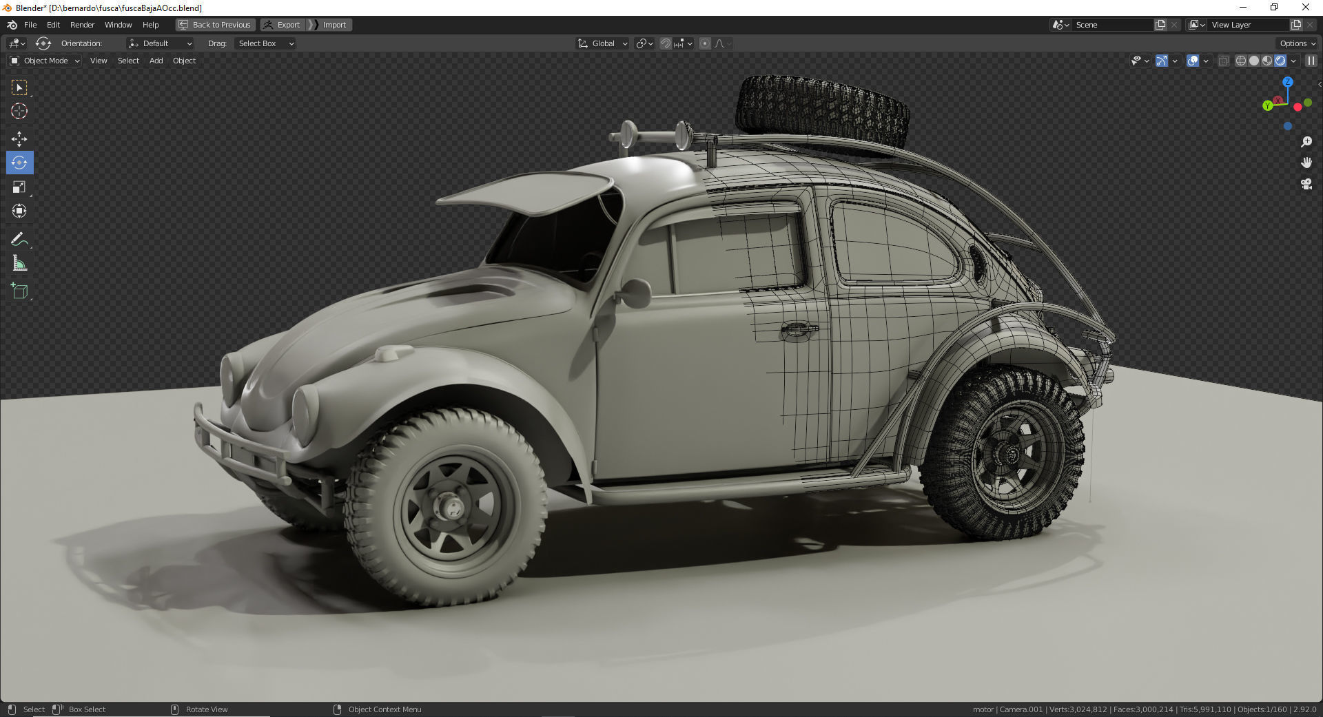 Off Road beetle 3D model | CGTrader