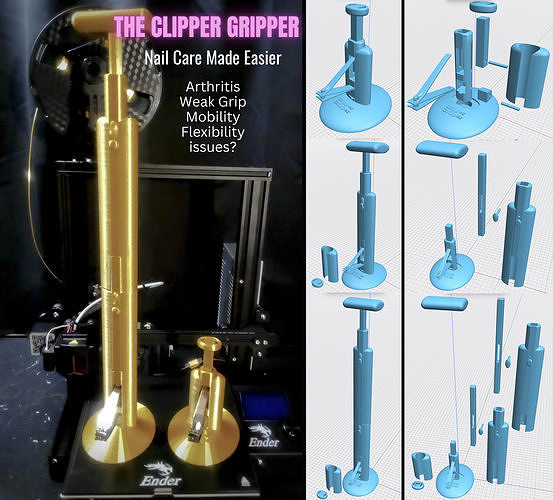 The Clipper Gripper 3D model 3D printable | CGTrader