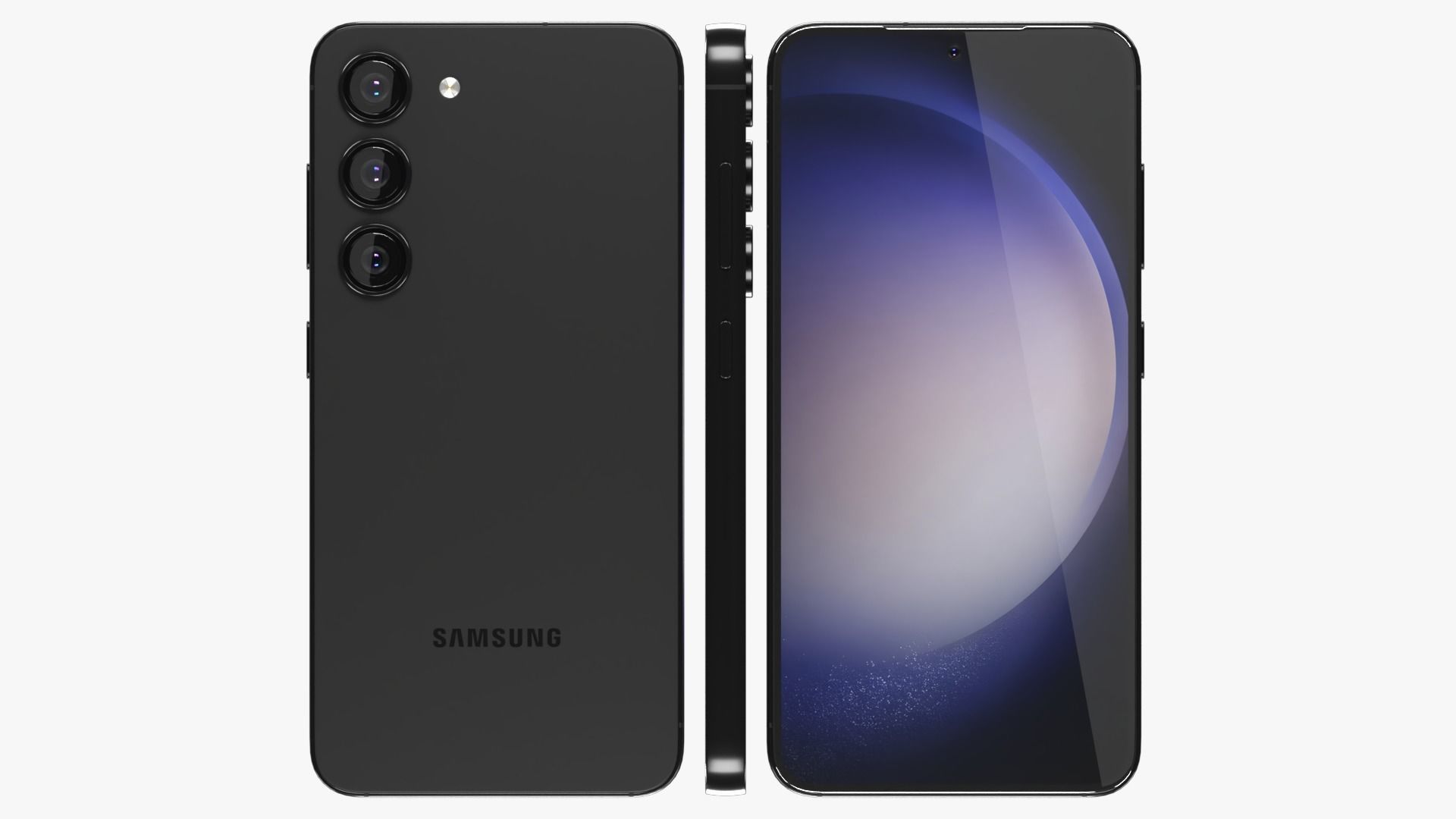 3D model Samsung Galaxy S23 Phantom Black VR / AR / low-poly | CGTrader