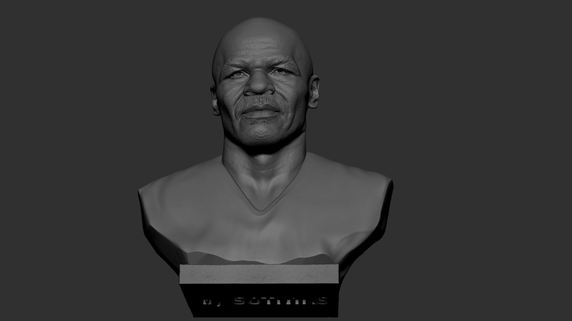 Mike Tyson 3D model 3D printable | CGTrader