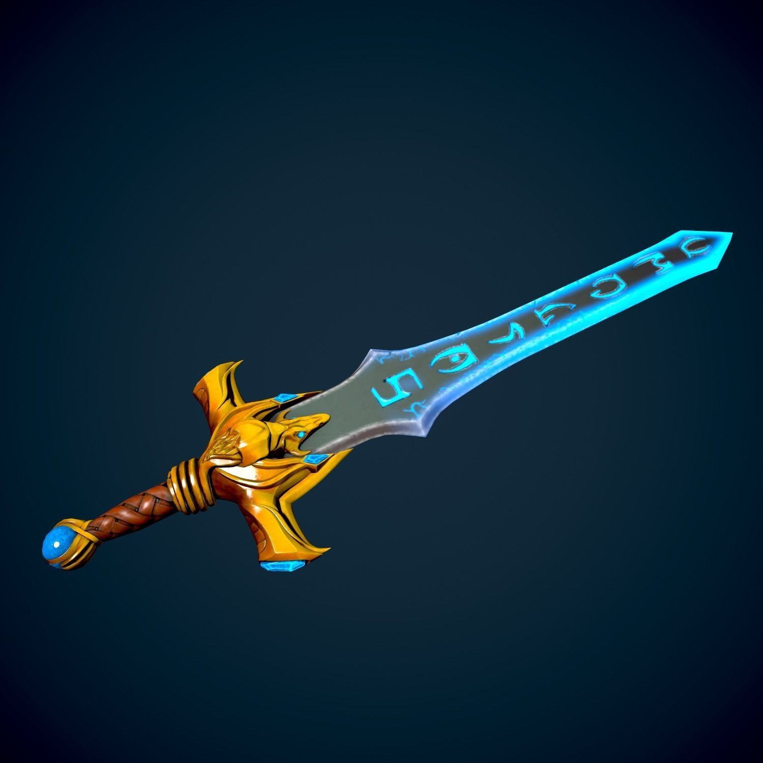 Stylized Dragon Sword free VR / AR / low-poly 3D model | CGTrader