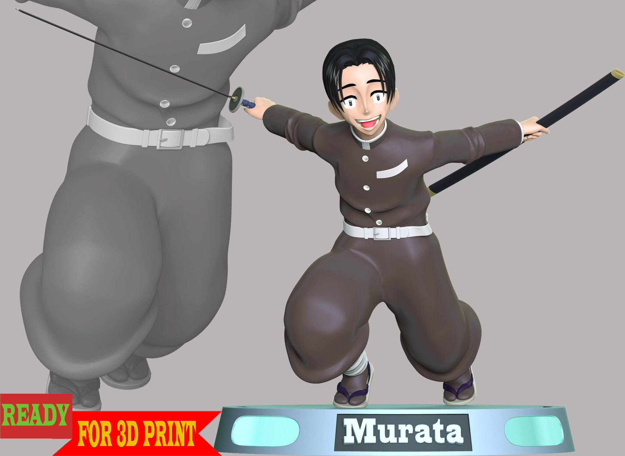 Murata - Demon Slayer 3D model 3D printable | CGTrader