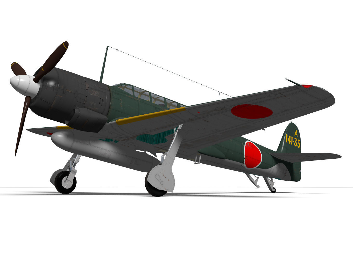 Nakajima C6N Saiun MYRT 3D model | CGTrader