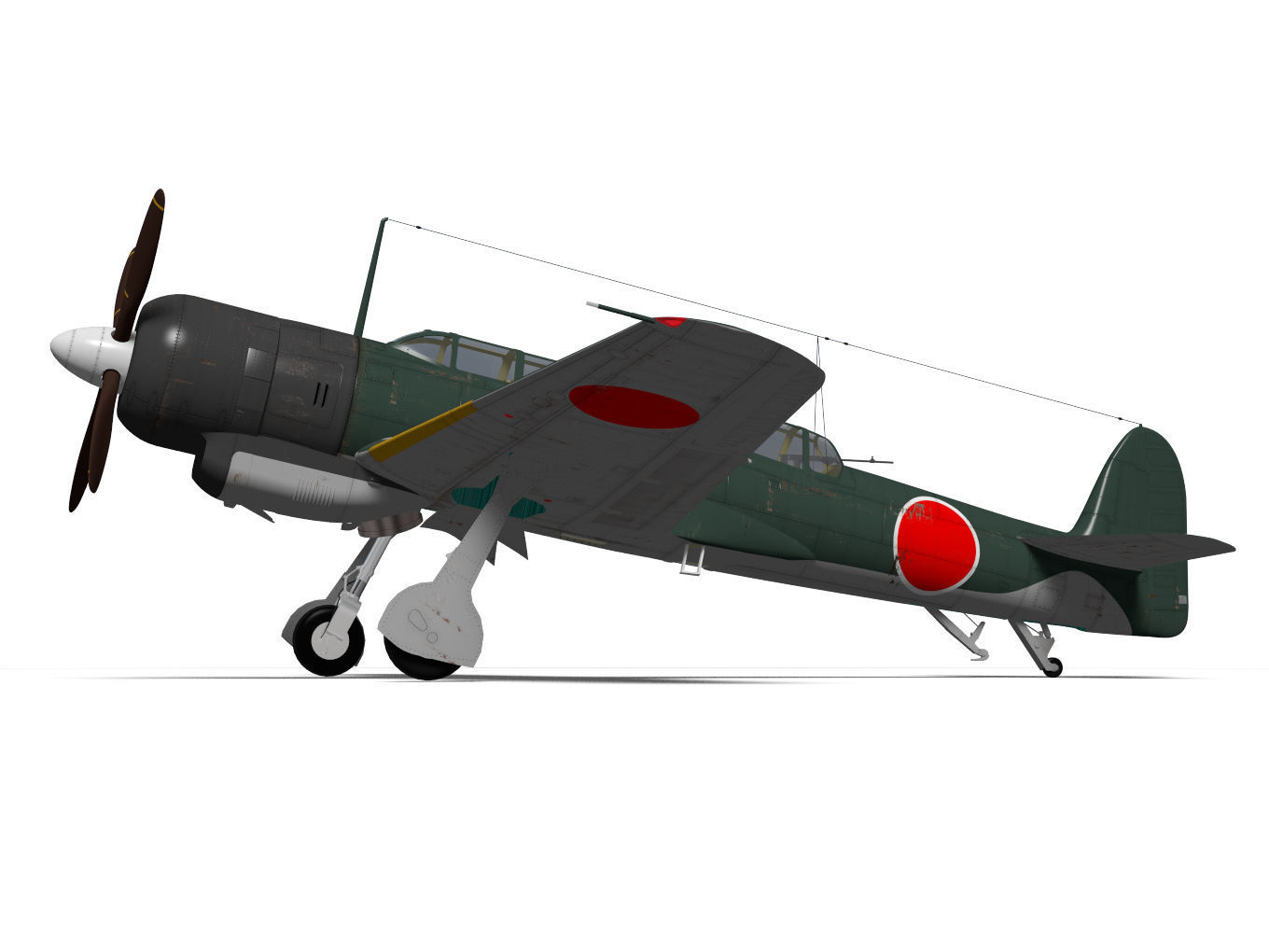 Nakajima C6N Saiun Kai MYRT 3D model | CGTrader