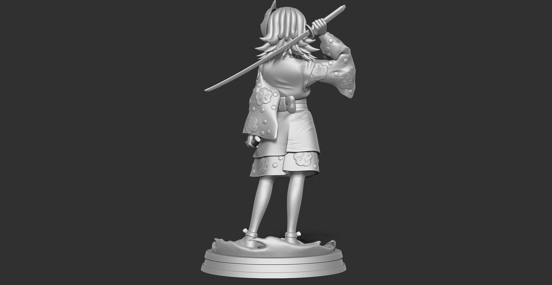 Makomo - Demon Slayer Fanart 3D model 3D printable | CGTrader
