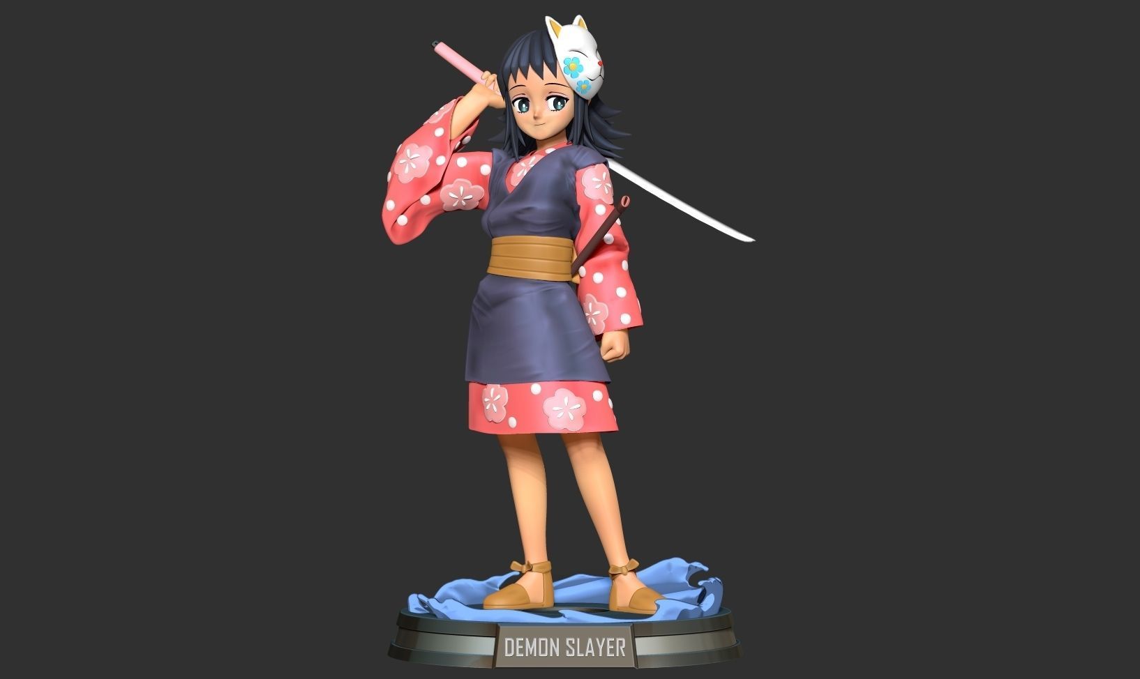 Makomo - Demon Slayer Fanart 3D model 3D printable | CGTrader
