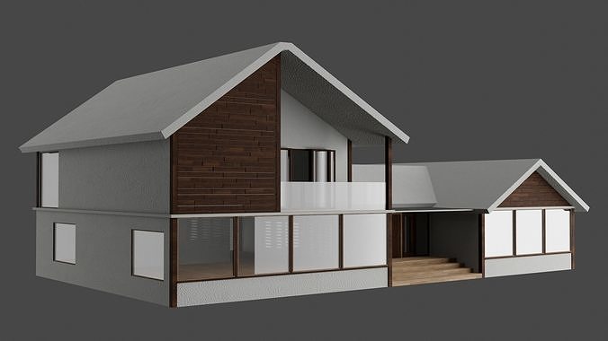 3D model Modern House VR / AR / low-poly | CGTrader