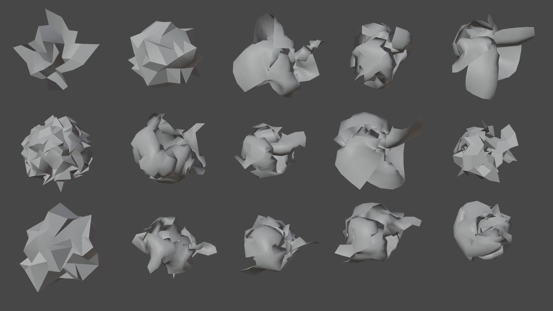 15 Crumpled Paper Ball 3D model | CGTrader