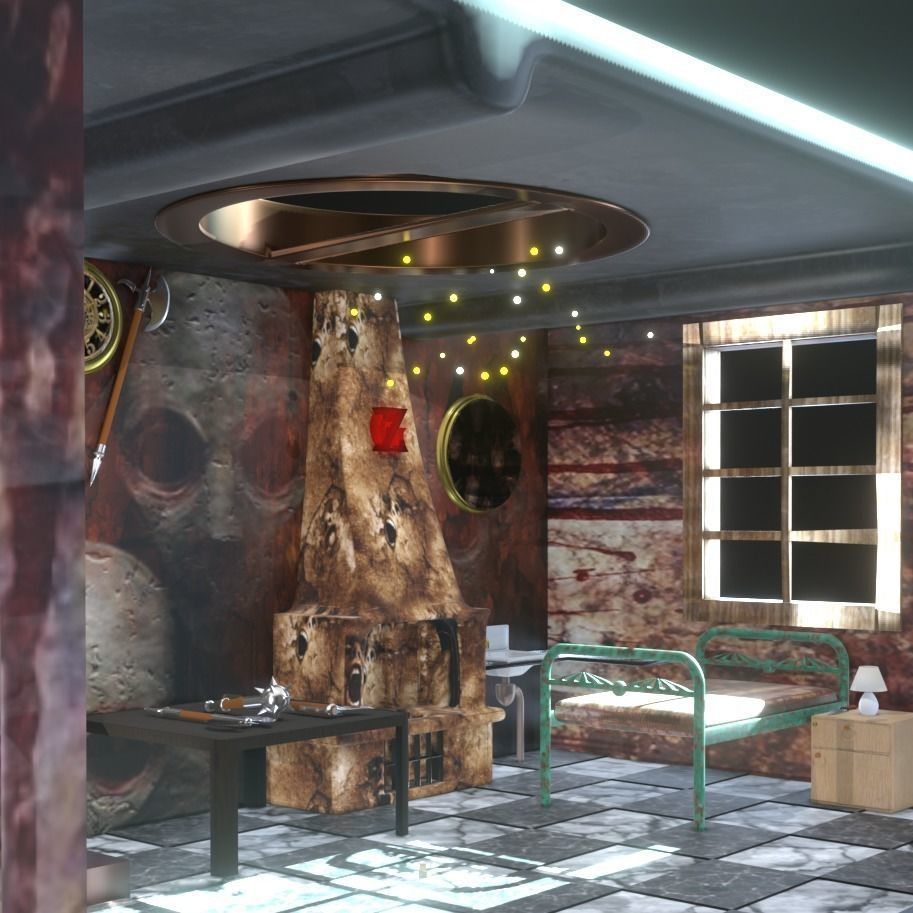 Horror room 3D model | CGTrader