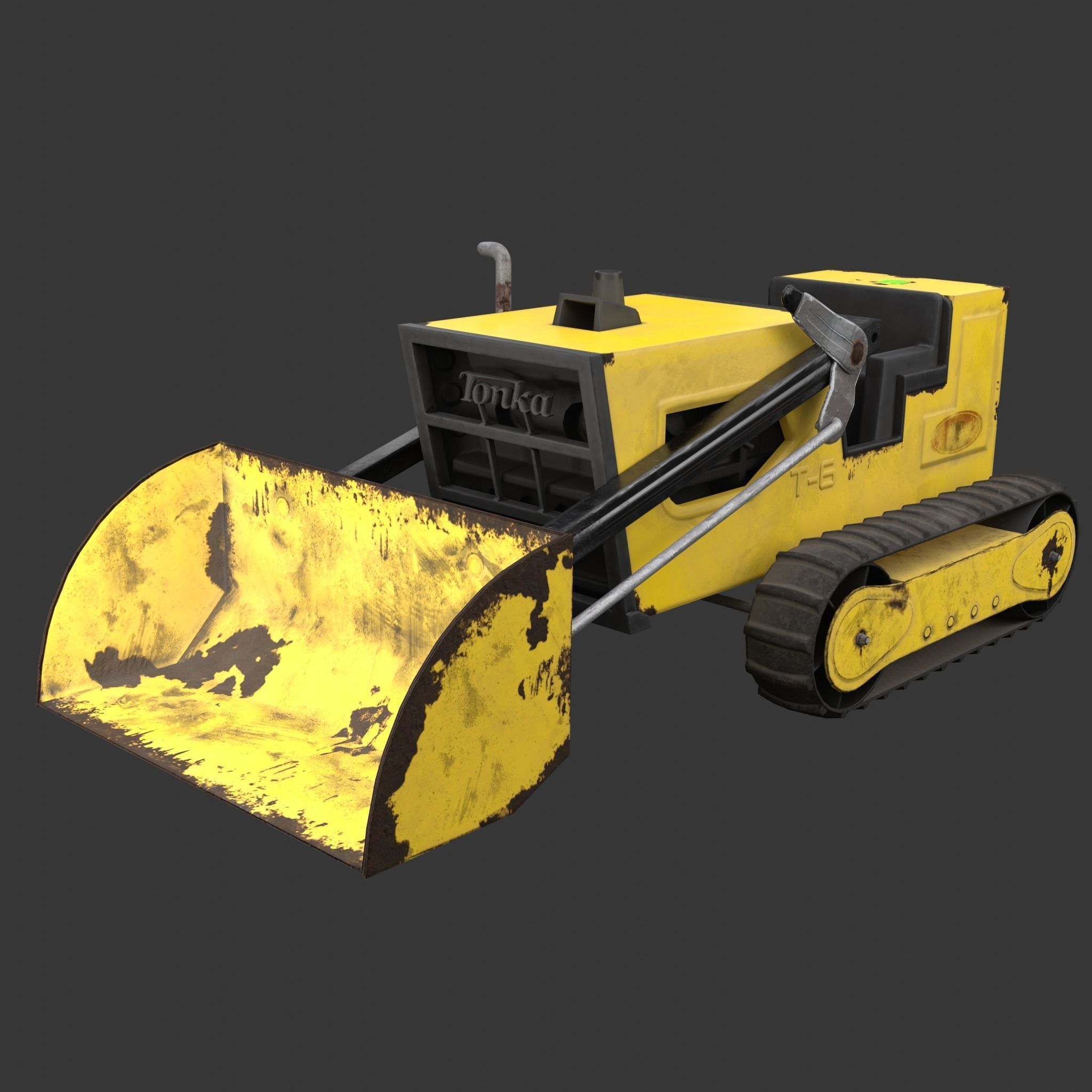 3D model Old Tonka excavator toy VR / AR / low-poly | CGTrader