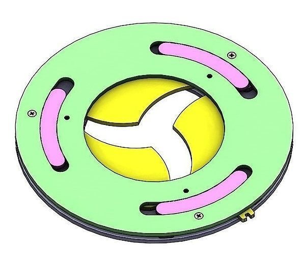 3DP3BLRD60A Mechanical shutter for 3d printing 3D model 3D printable ...