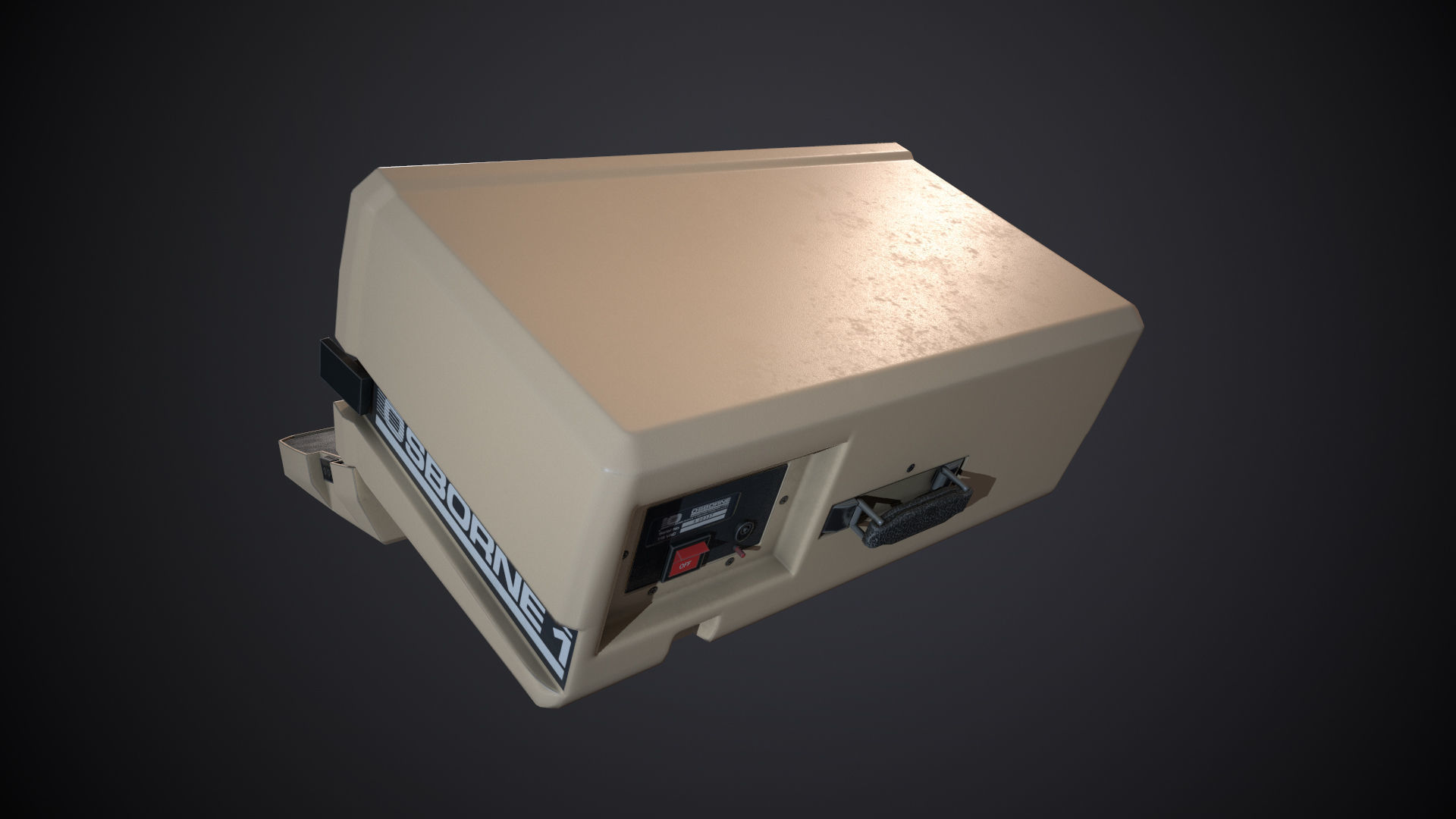 3D model Osborne 1 old computer VR / AR / low-poly | CGTrader