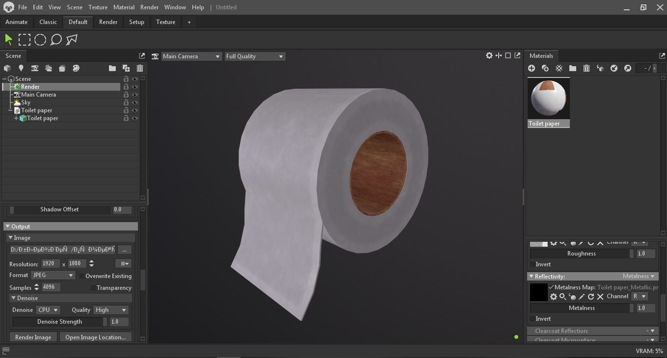 3D model Toilet paper 3D Model VR / AR / low-poly | CGTrader