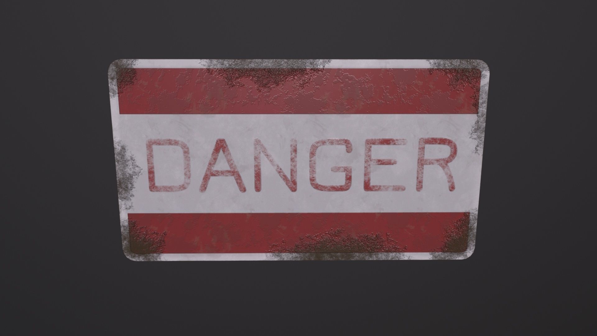 3D model Danger sign 3D Model VR / AR / low-poly | CGTrader