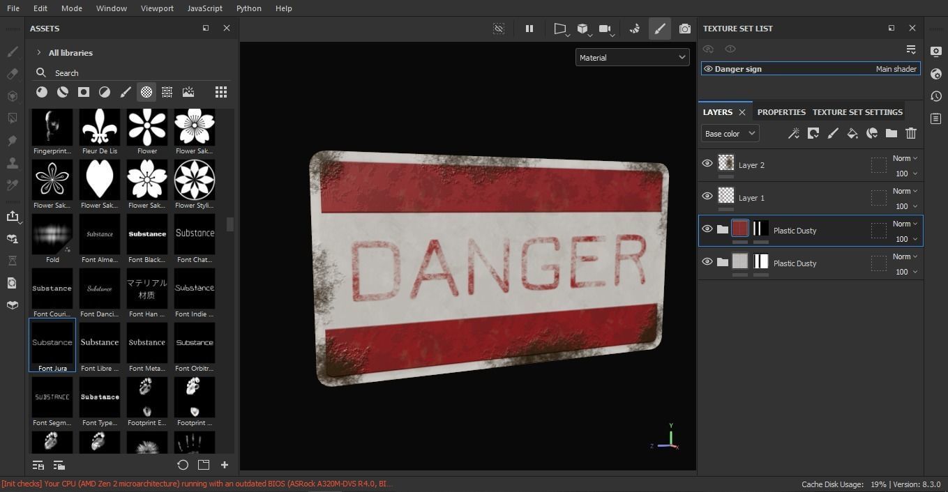 3D model Danger sign 3D Model VR / AR / low-poly | CGTrader
