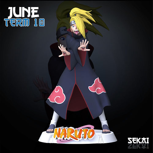 Deidara Sculpture Sekai 3D Models Ready for 3D printing 3D model 3D printable | CGTrader