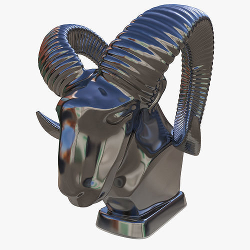 Dodge Ram hood ornament 3D model | CGTrader