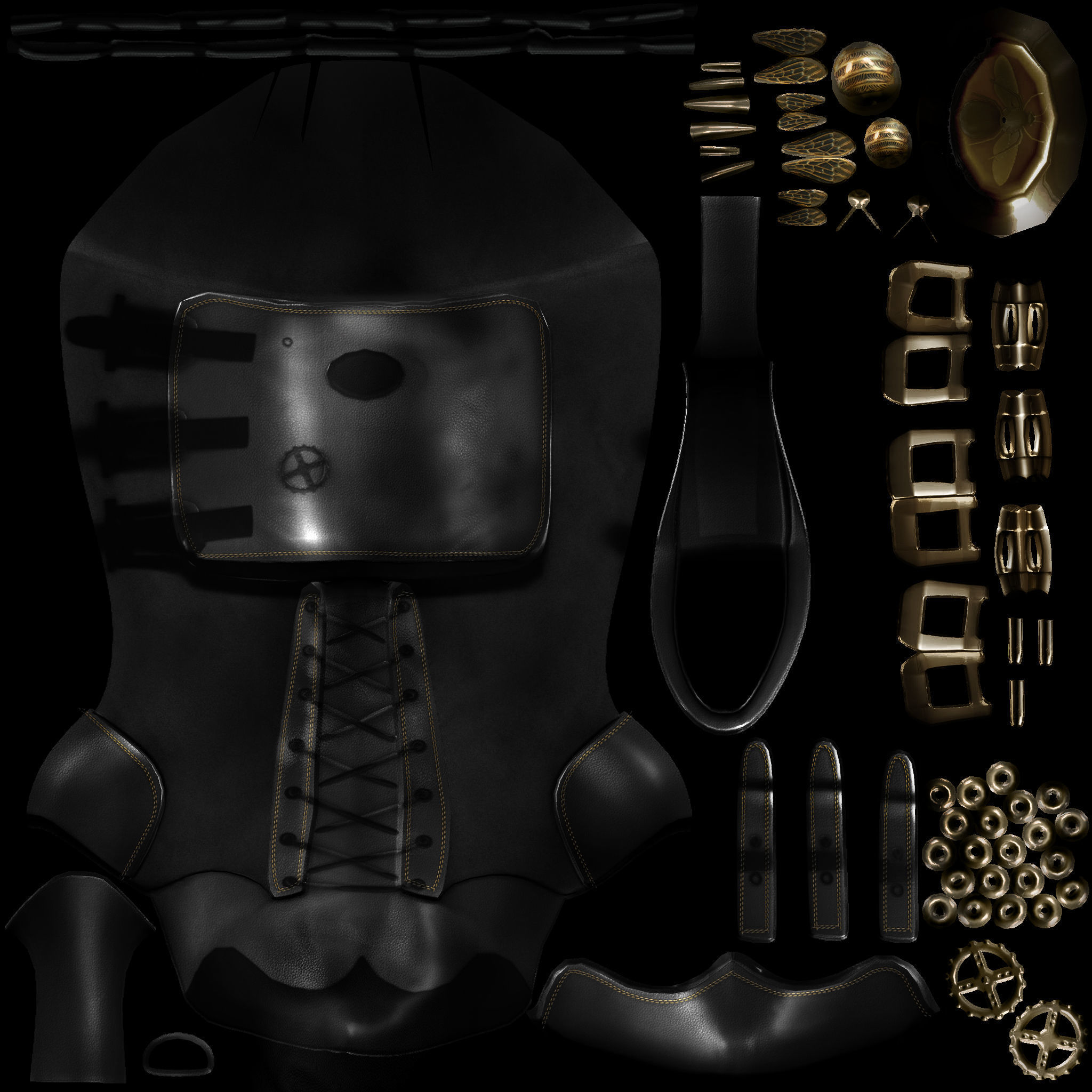 3D model Steampunk High Heel Platform Boots VR / AR / low-poly | CGTrader