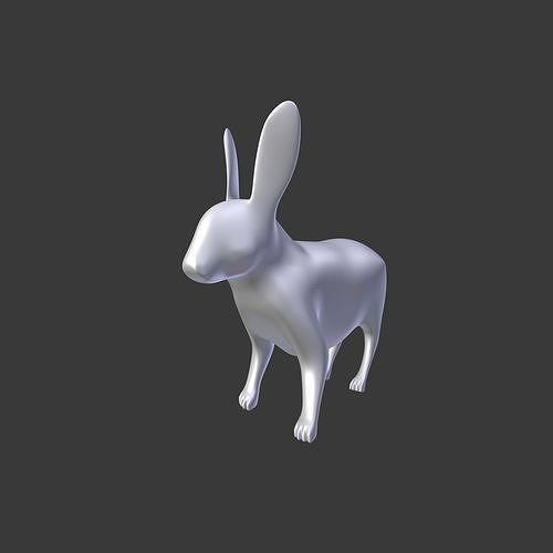 Rabbit 3D model 3D printable | CGTrader
