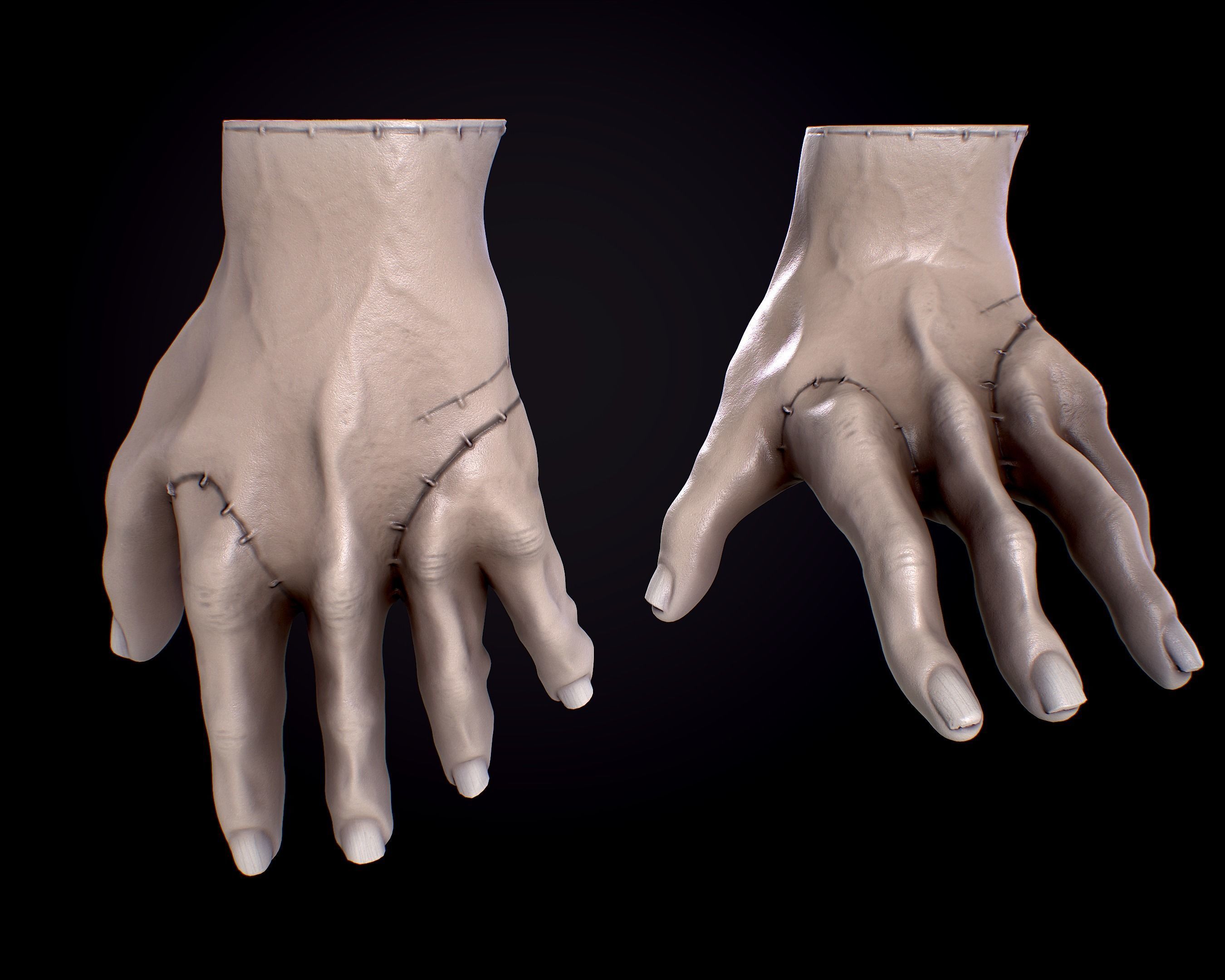 Wednesday Thing Hand Free free VR / AR / low-poly 3D model rigged ...